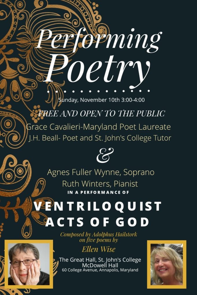 Grace Cavalieri: Poetry and Music at St. John's College