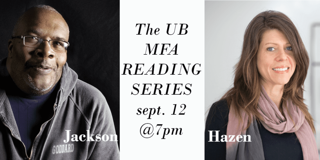 Elizabeth Hazen and Reuben Jackson to Read for UB MFA Reading Series